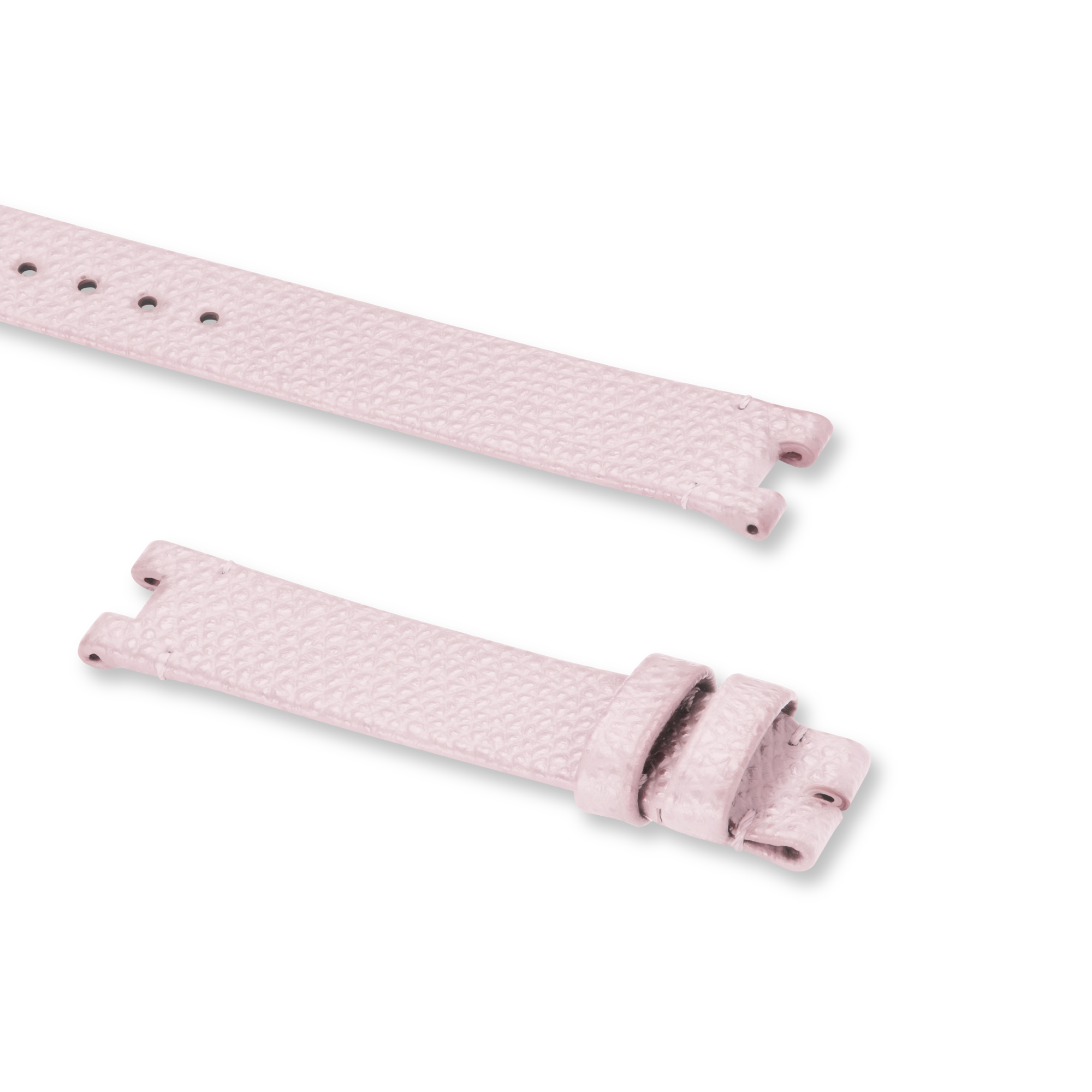 Bracelet de montre Color Blossom en cuir de veau rose poudré | LOUIS ...