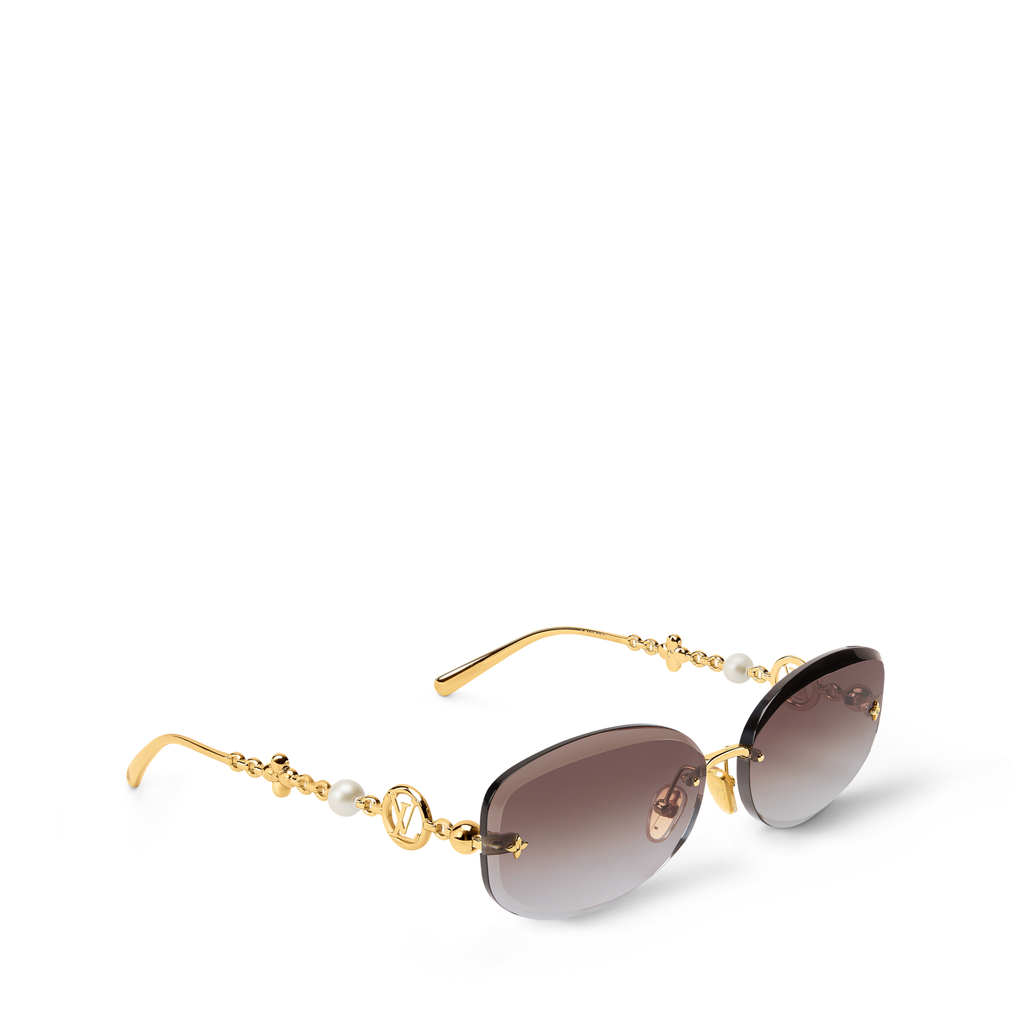 Lunettes de soleil ovales LV Jewel Pearl S00 | LOUIS VUITTON