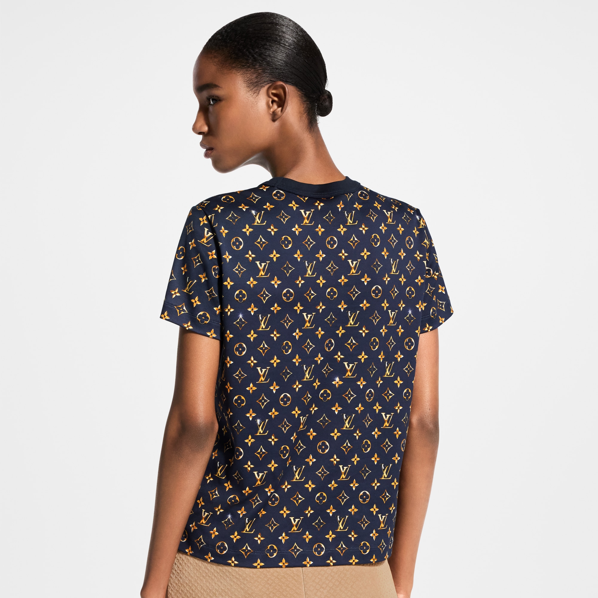 Tee-shirt à imprimé Monogram chrome | LOUIS VUITTON